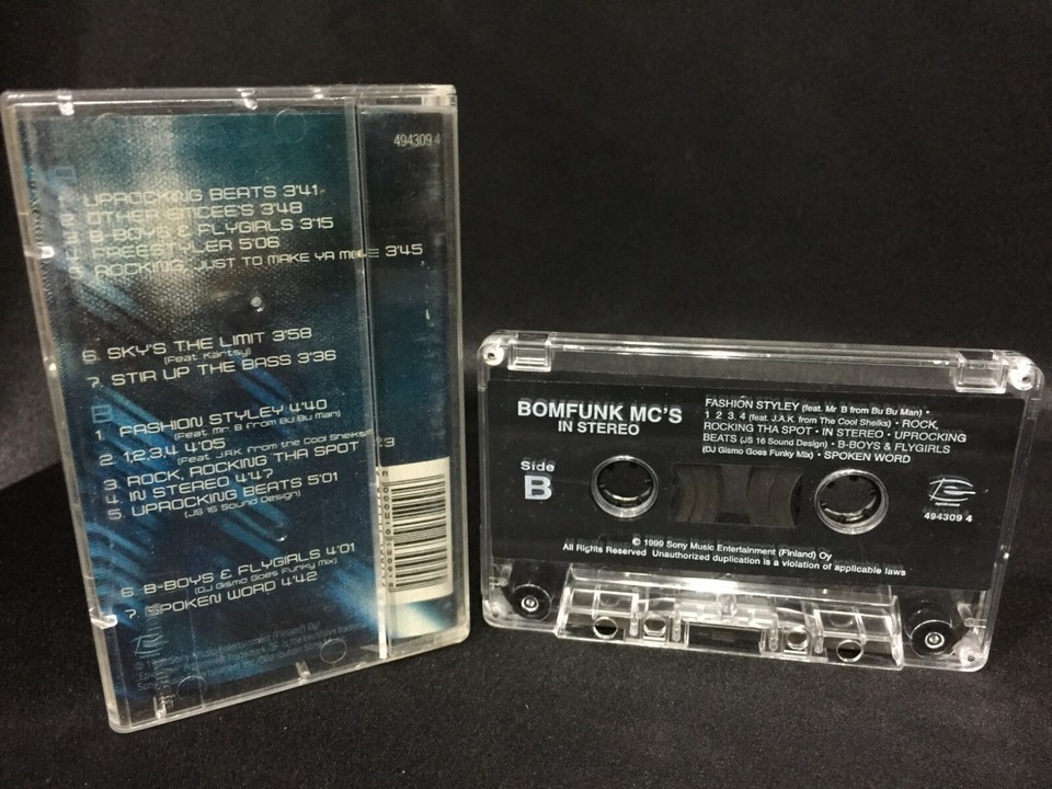 Bomfunk MC's In Stereo Cassette Tape (Sony Music 2000) Breakbeat House ...