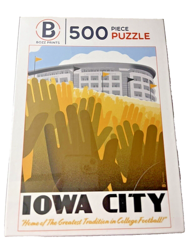 Iowa City Hawkeye Wave Puzzle Bozz Prints 500 Piece New Sealed | eBay