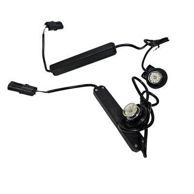 Lot of 2x Code 3 Hide-A-Blast LED Concealed Warning Light Clear / White ...