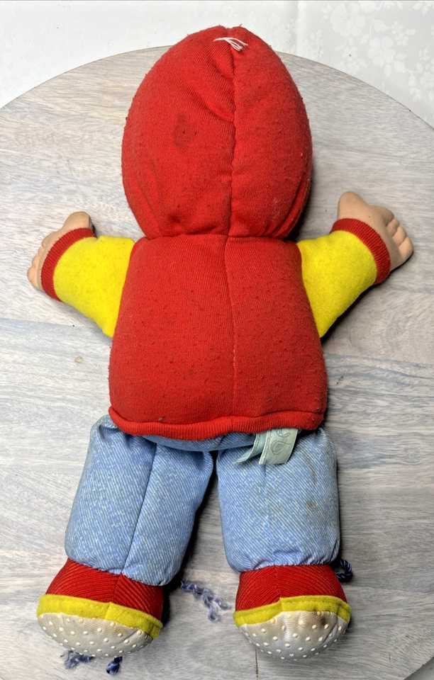Vintage Cabbage Patch Kids Koosa Doll Red Hoodie 1980s Coleco Plush Toy ...