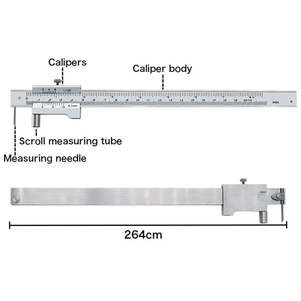 Scriber Measuring Tool 0-200mm Parallel scribe caliper Marking Vernier ...