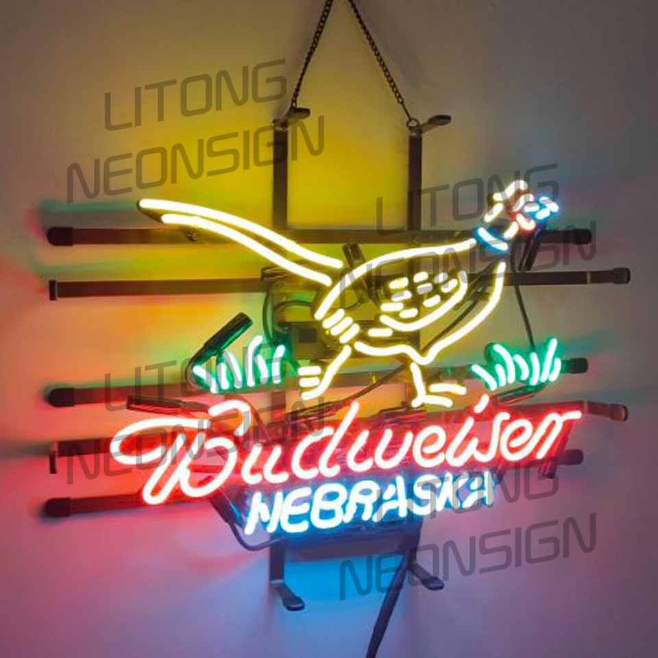 Pheasant Nebraska Welcome Hunters Beer Neon Sign 24x20 Beer Bar Wall ...