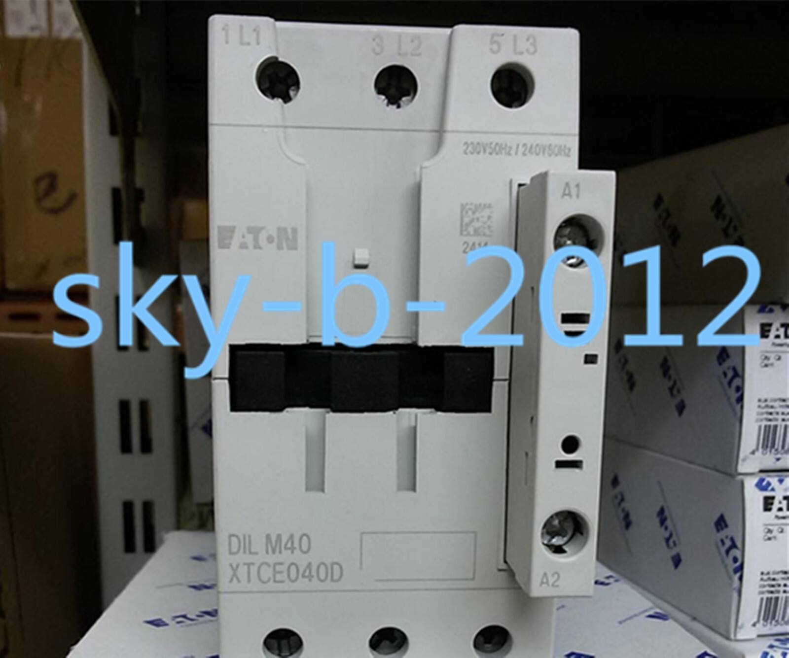 Eaton Moeller 3 Pole 240v 60 Hz 690vac Max 3pst-no 40a Contactor Dilm40 ...