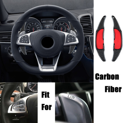 Carbon Fiber Car Steering Wheel Shifter Paddle For Benz AMG S65 GLC A45 ...
