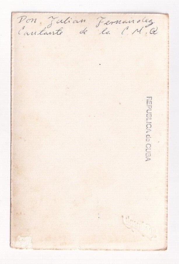 HANDSOME CUBAN RADIO CMQ SINGER JULIAN FERNANDEZ CUBA 1940s SIGNED ...