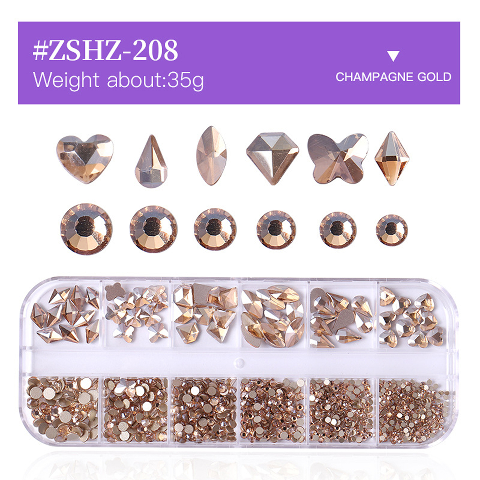 12- Flat Diamonds Special-shaped Diamonds Tools Set Drill P0M0 | eBay