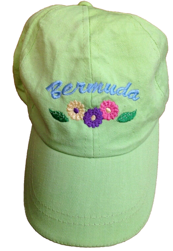 JHATS BERMUDA CAP HAT YOUTH KIDS EMBROIDERED FLOWERS STRAPBACK YELLOW ...
