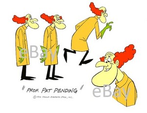Hanna Barbera STYLE GUIDE PLATE - WACKY RACES - PROF. PAT PENDING ...