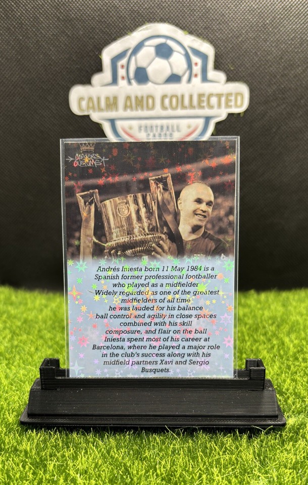 Andreas iniesta fc barcelona Custom Football Card Not Topps Or Panini ...