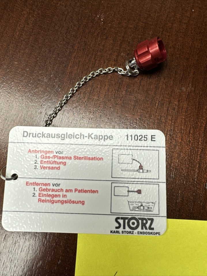 Karl Storz 11025 E Pressure Compensation Cap for Flexible Scopes ...