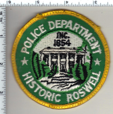 Roswell Police (Georgia) Uniform Take-Off Shoulder Patch from 1990 | eBay
