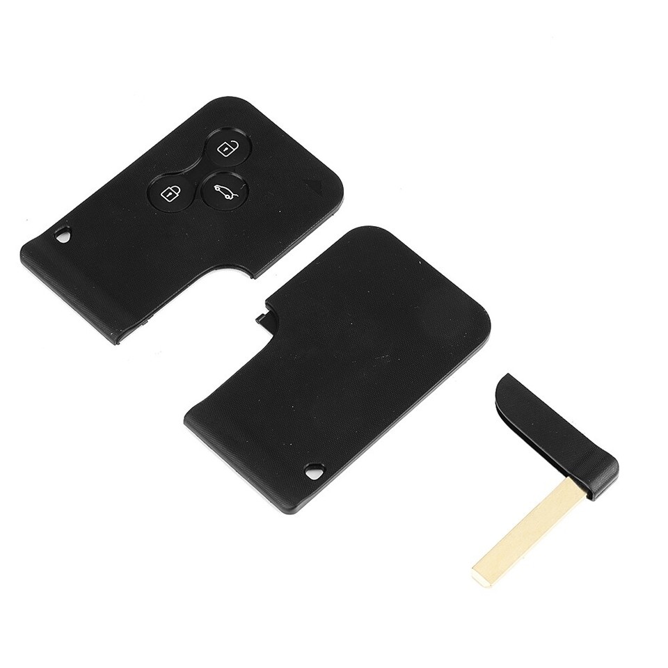 Mini 3 Button Car Remote Control Smart Key Card Plastic Case for Clio ...