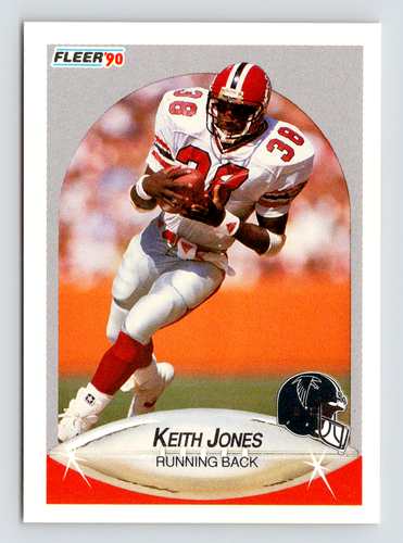 1990 Fleer Card, #379 Keith Jones, Atlanta Falcons Rookie | eBay