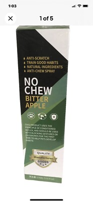 No Chew Bitter Apple Anti-Scratch Anti-Chew Spray Ex 3/25 5.92 Fl Oz | eBay
