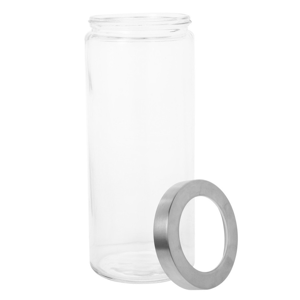 1pc Glass Circular Sealed Storage Box Grain Storage Tank for Food ...