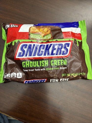 Snickers Foolish Green Fun Size 9.69 Oz Package BBD 04/2025 for sale ...