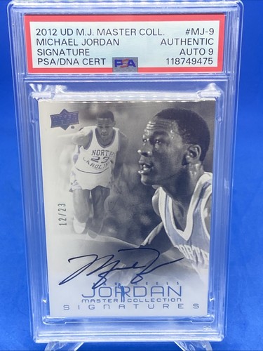 2012 UD (12/23) Michael Jordan Master Collection - Signatures #MJ-9 ...
