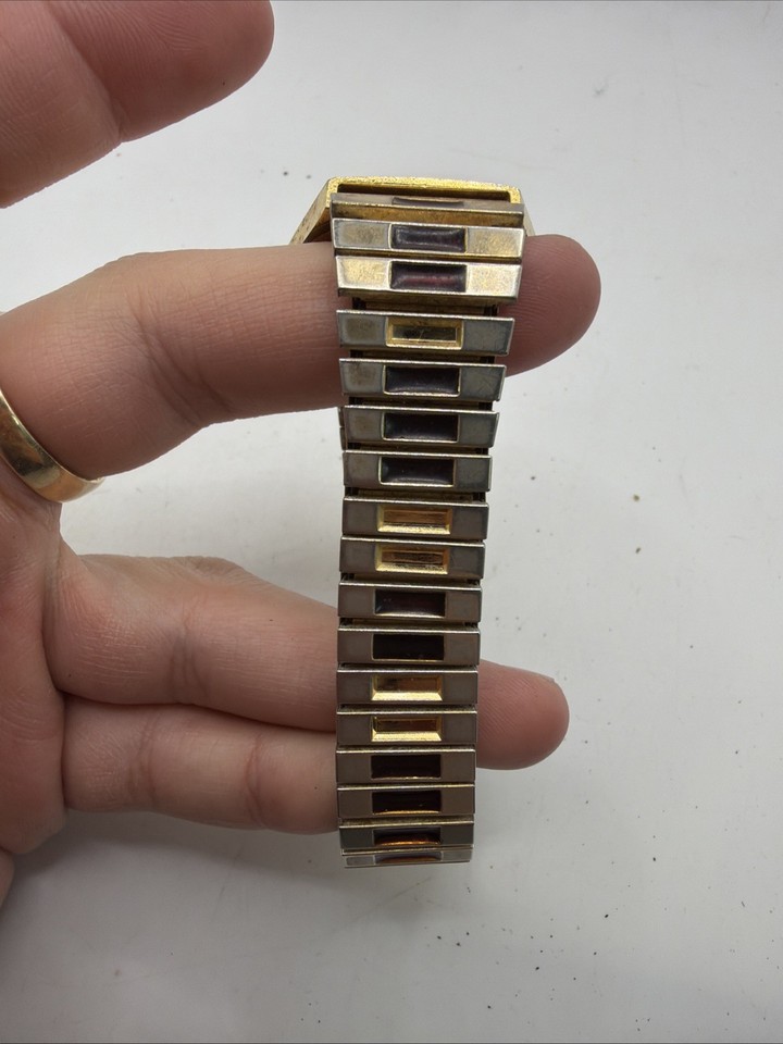 Timex 202 LED Men's Vintage Digital Watch Gold Tone SSO! | eBay