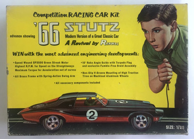 Renwal #352 1966 Stutz 1/25 Slot Car Kit 1960s Vintage Complete Unbuilt ...