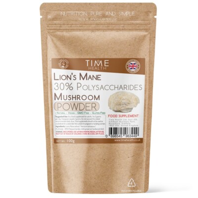 Lions Mane Mushroom Extract Powder 100g Herbal Tea Vegan 30% ...