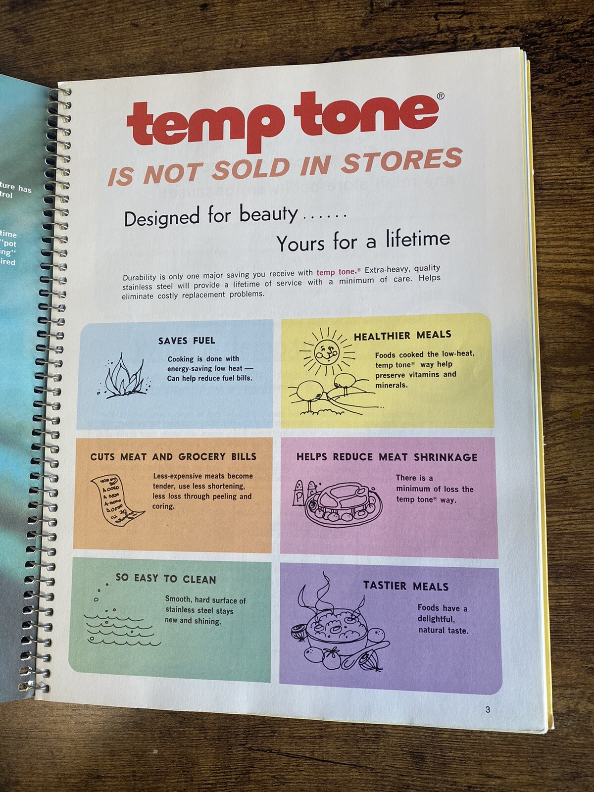 Vintage The Wonderful World Of Temp Tone Cooking Cookbook Recipes Cook ...