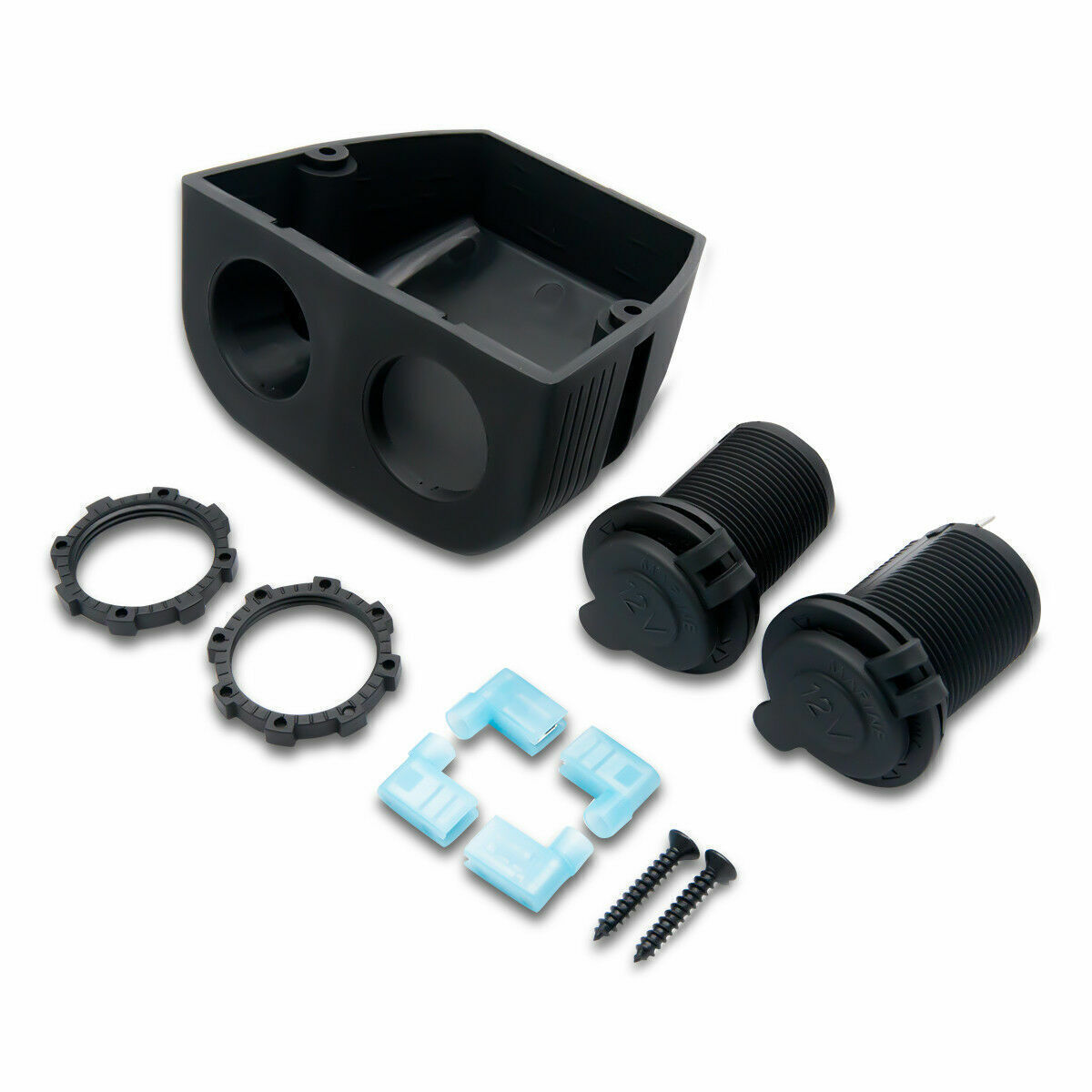 Waterproof Car Boat Cigarette Lighter Socket Dual Plug Splitter Charger ...