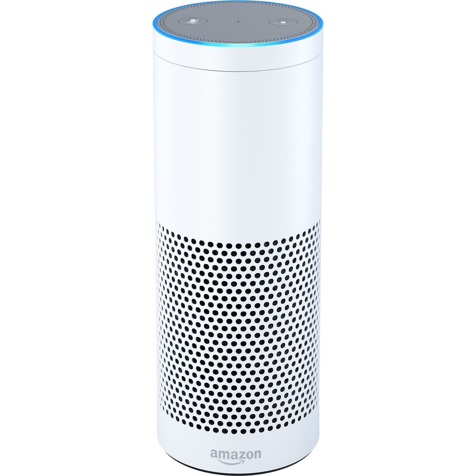NEW Amazon Echo Smart Speaker with Alexa 1st Generation White Bluetooth ...