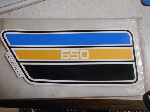 GENUINE YAMAHA PARTS RIGHT SIDE COVER STICKER XS650 1976 584-21786-10 ...