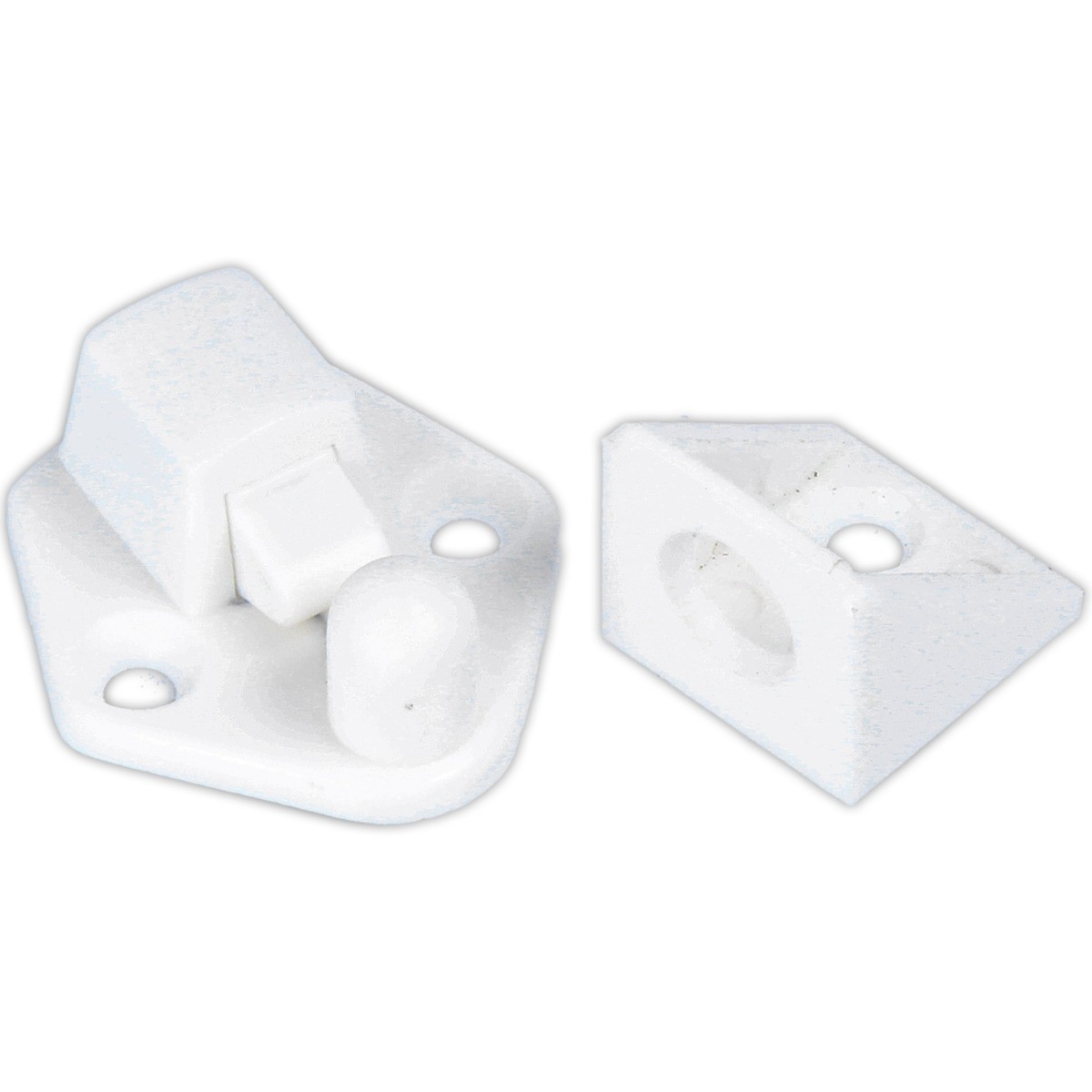 4x PEG LOCK CUPBOARD CATCH White Nylon Cabinet Door Peglock Latch ...