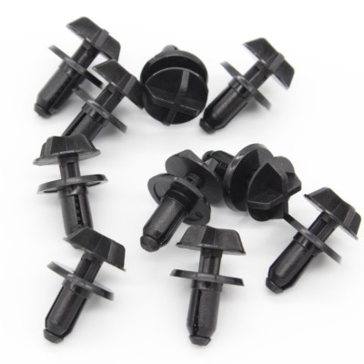 10x Black Nylon Lower Radiator Shield Push-Type Retainer For Ford ...