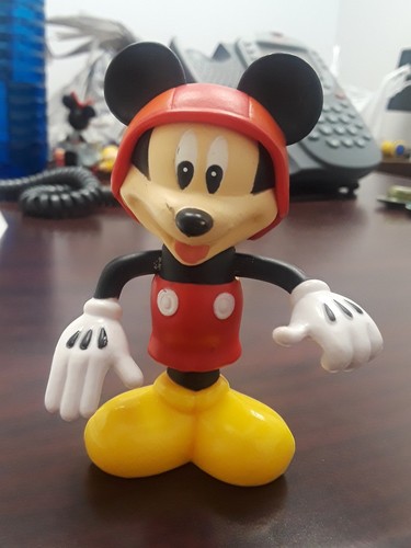 VINTAGE Disney Mickey Mouse Racing hard plastic Figure | eBay