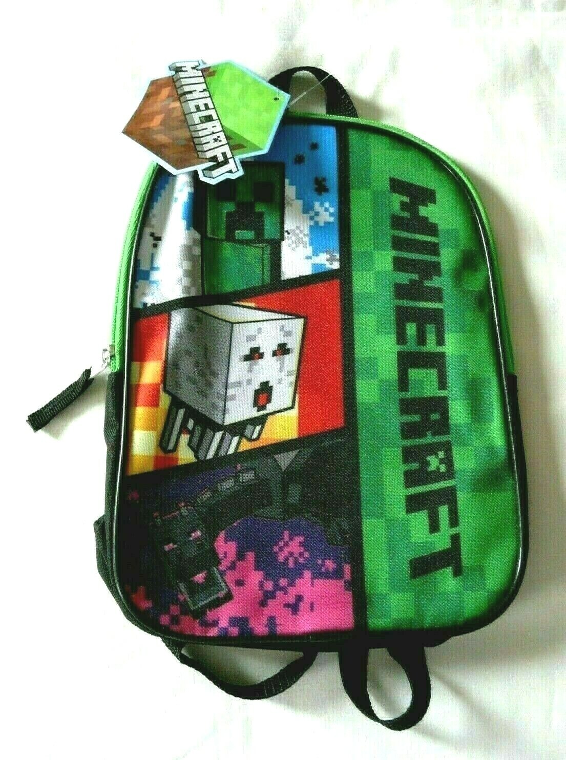 MINECRAFT BOY GIRL CREEPER GHAST ENDER DRAGON SMALL 11" BACKPACK | eBay