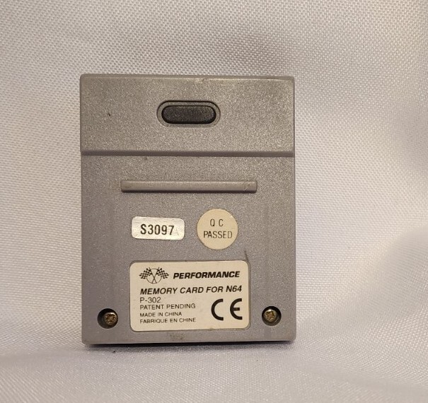 Nintendo 64 N64 Memory Card Pak Pack Performance P-302 | eBay