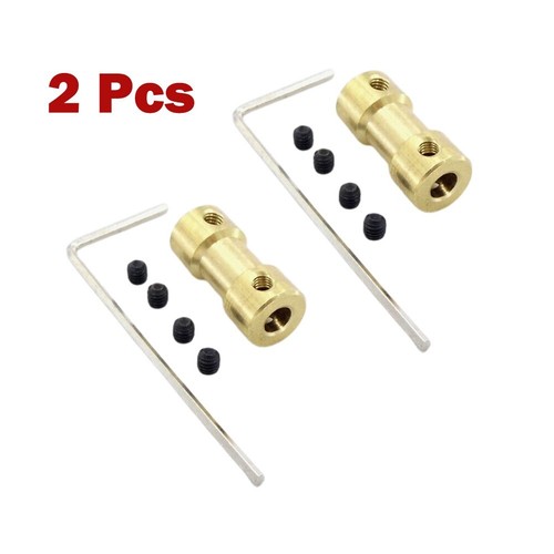 2pcsset Brass Coupling Joint Coupler for Motor Shaft in Electronic Toys ...