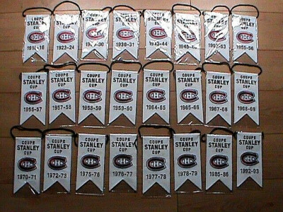 VERY RARE LOT 08-09 UD 100th MONTREAL CANADIENS 24 STANLEY CUP MINI ...