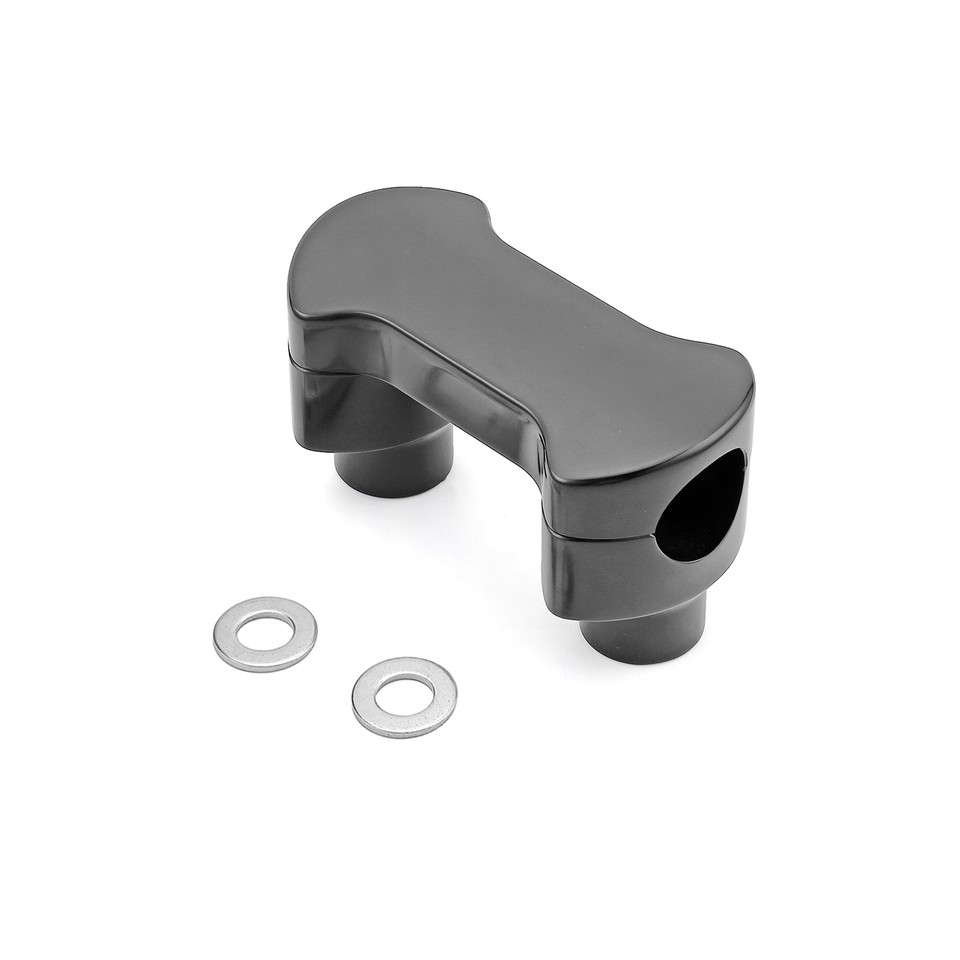 2" Height Handlebar Clamp Riser For Harley Fat Bob Fat Boy Low Rider S ...