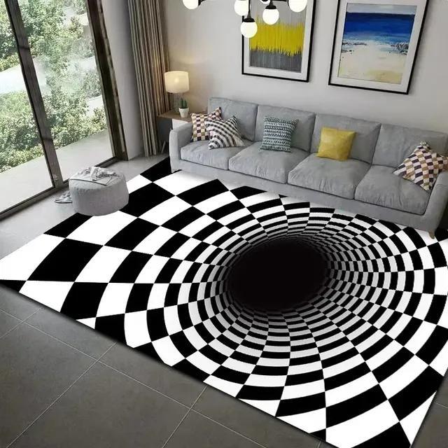 3D Vortex Illusion Carpet Entrance Door Floor Mat Doormat Non-slip ...