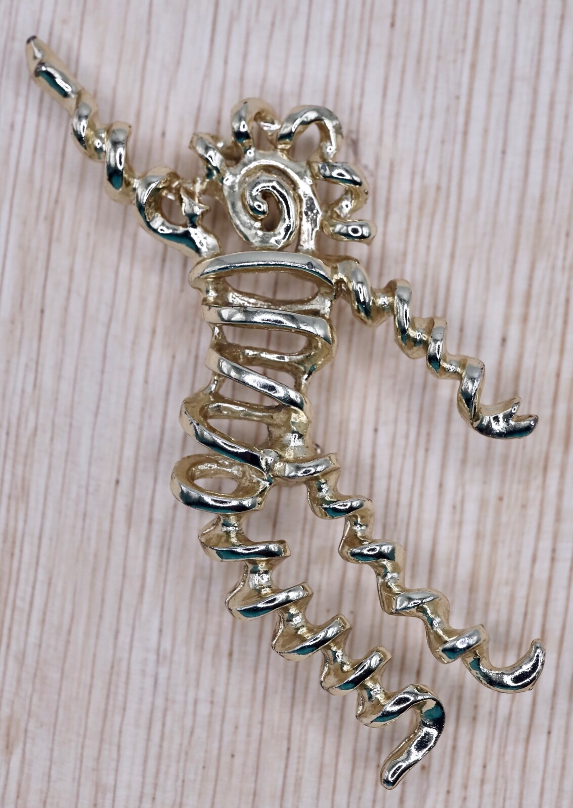 Nemo Signed Modernist Dancing Man Squiggle Wire Brooc… - Gem