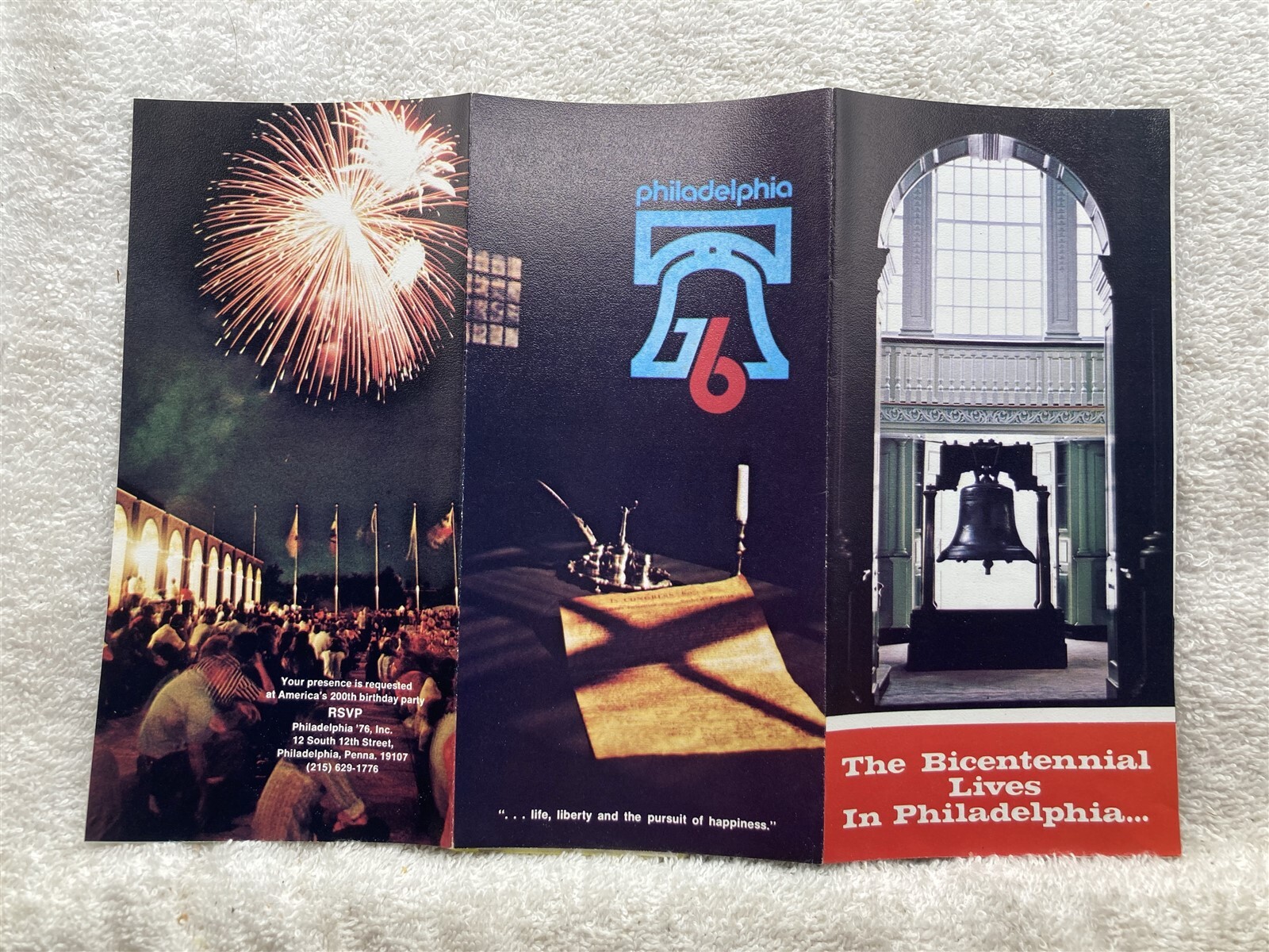 1976 Philadelphia Bicentennial Celebration Information Travel Guide Vtg ...