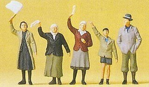 Preiser 72413 1/72 Scale Figures Civilians Waving pkg(5) | eBay