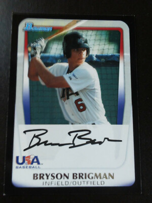 Bryson Brigman Rookie-2011 Bowman Baseball-nrmt/mt/8-no.BDPP93-USA | eBay