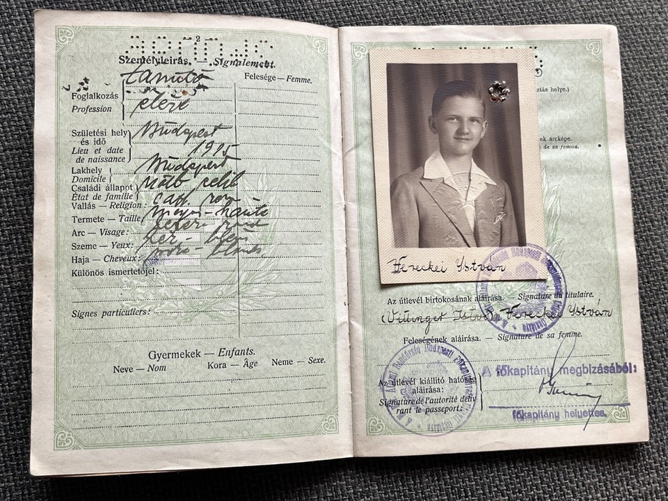 WW2 Hungary 1931 Passport 001 | eBay