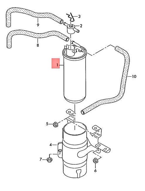 Fuel Filter VAG Genuine OEM Part 4F0127401H for sale online | eBay
