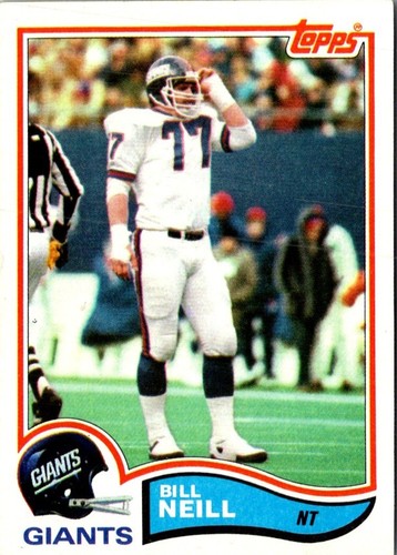 1982 Topps Bill Neill #429 New York Giants Football Card | eBay
