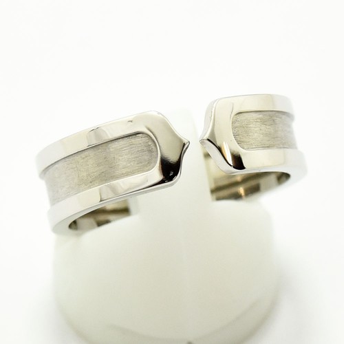 Cartier Ring 2C C2 K18WG 750 #9.5US | eBay