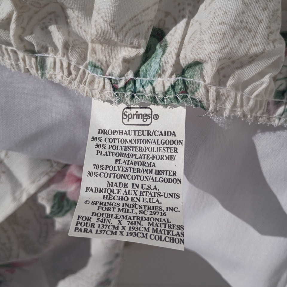 Vintage SPRINGS Comforter Set Full Double Nicole Floral Bedding Bed ...