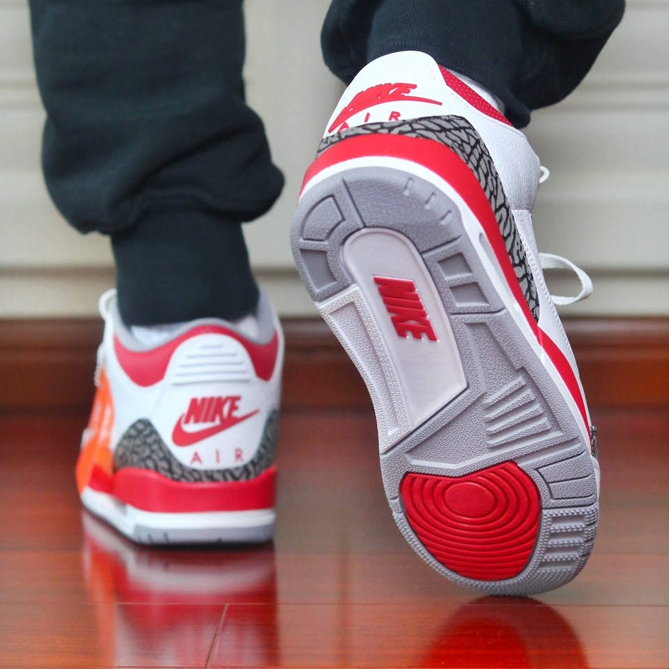 Nike Air Jordan 3 Retro Fire Red Jordan 3 Fire Red AJ3 Fire Red DN3707 ...