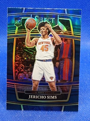 2021-22 Select Basketball Jericho Sims Rookie Card RC Blue Prizm #87 NY ...