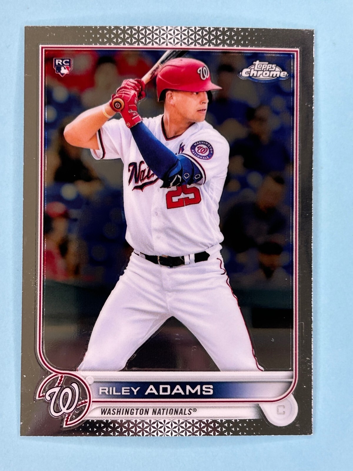 2022 Topps Chrome Riley Adams 103 RC Washington Nationals Rookie Card ...