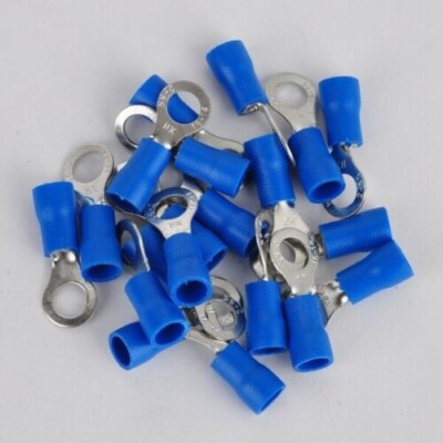 25pcs Ring Cable Shoe Ring Cable Shoes BLUE for 1.5-2.5mm2 Cable 14-16 ...